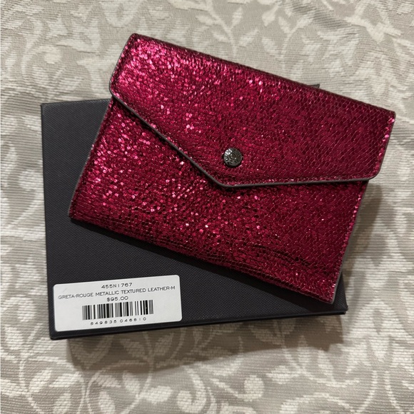 MZ Wallace | Bags | Mz Wallace Greta Rouge Metallic Wallet | Poshmark